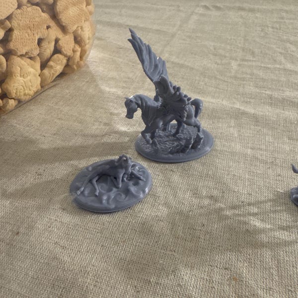 Unicorn Mount Set Miniature | Fantasy Horse Figures | Special Animal ...