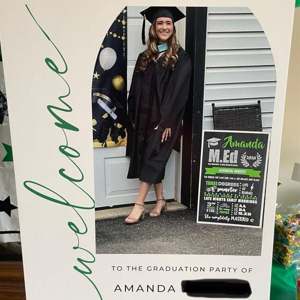 Minimal Grad Sign, Graduation Sign, Graduation Banner, Grad Party ...