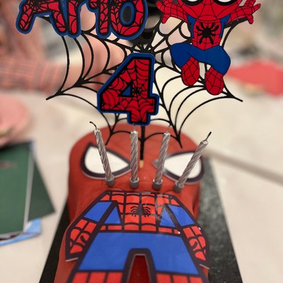 Personalised Spider-man Cake Topper With the Option of Added - Etsy