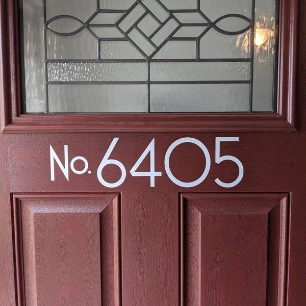 House Number Decal, Street Address # Sticker for Home, Apartment Door ...