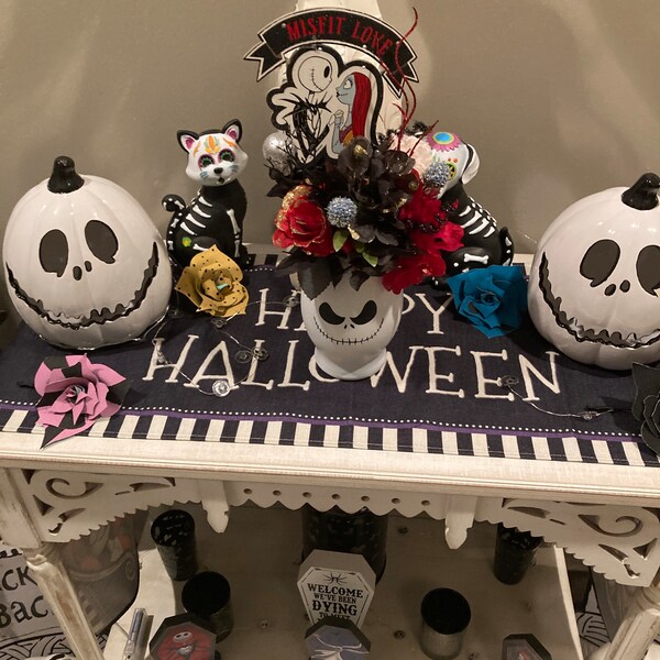 Nightmare Flowers, Jack and Sally Rose, Halloween Flowers, Unique ...