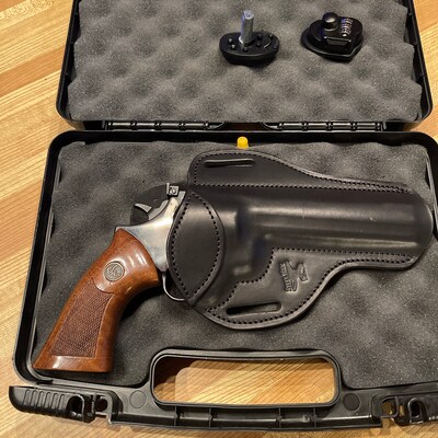 Smith & Wesson j Frame 2 Barrel Revolver OWB Leather Pancake Holster ...