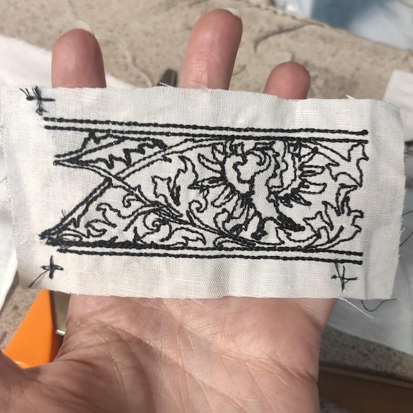 Border Design From 16th Century Venice. Machine Embroidery Design ...