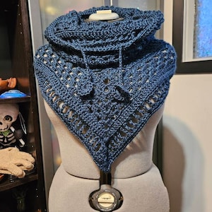 Keyhole Scarf KNIT PATTERN Beautiful Scarf Gift for Her Crochet Scarf ...