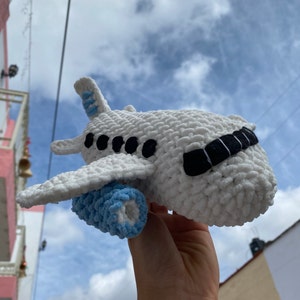 CROCHET AIRPLANE PATTERN, Plush Plane Toy Amigurumi Pattern, Crochet ...