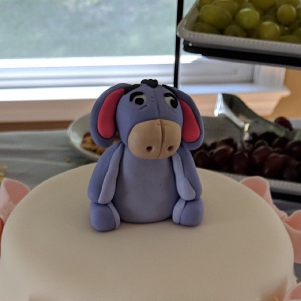 Eeyore Inspired Fondant Cake Topper - Etsy