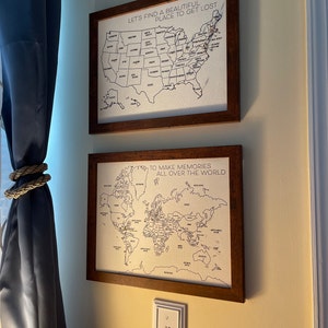 World Push Pin Personalized Map Custom Push Pin Map Travel - Etsy