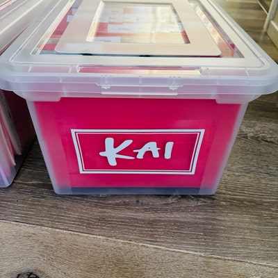 Kids File Box , Memory Box , Milestone Tote , School Organization ...