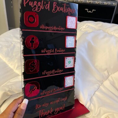 Social Media Sign QR Code Sign, Scan to Pay, Payment Sign, Facebook ...