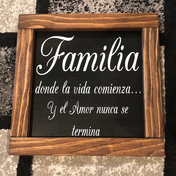 Farmhouse Signs, Living Room Decor, Wood Signs,spanish Home Decor, Home ...