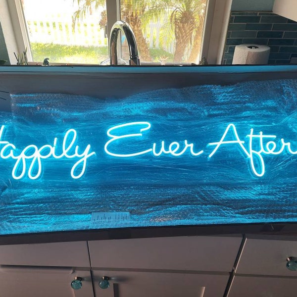 Custom Wedding Neon Sign, Battery Operated Upgrade Available Wedding ...