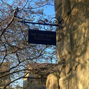 Double Sided Hanging Slate House Sign Various Sizes With Wrought Iron ...