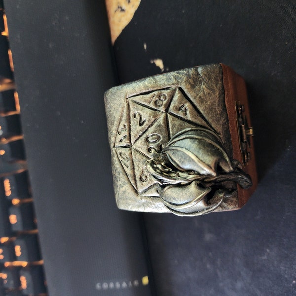 Dragon Ring Box D20 Dnd Dice Fantasy Box Ancient Personalized ...
