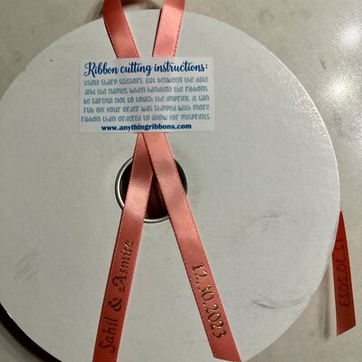 50th Wedding Anniversary Personalized Continuous Printed Ribbon. - Etsy