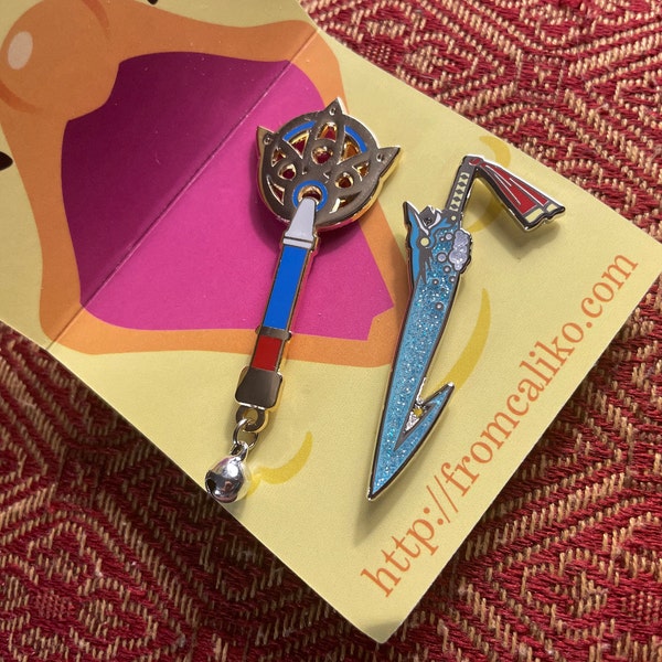 Final Fantasy Weapons Enamel Pins FF7 Buster Sword FF8 Gunblade FFX ...