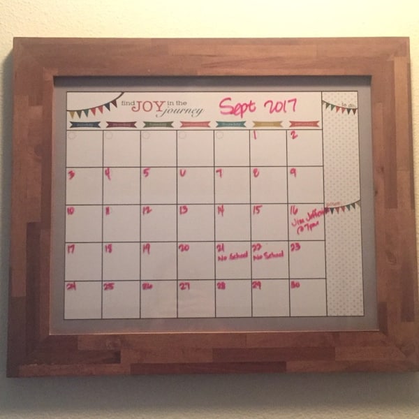 Blank Monthly Calendar - Printable Monthly Calendar - Dry Erase ...