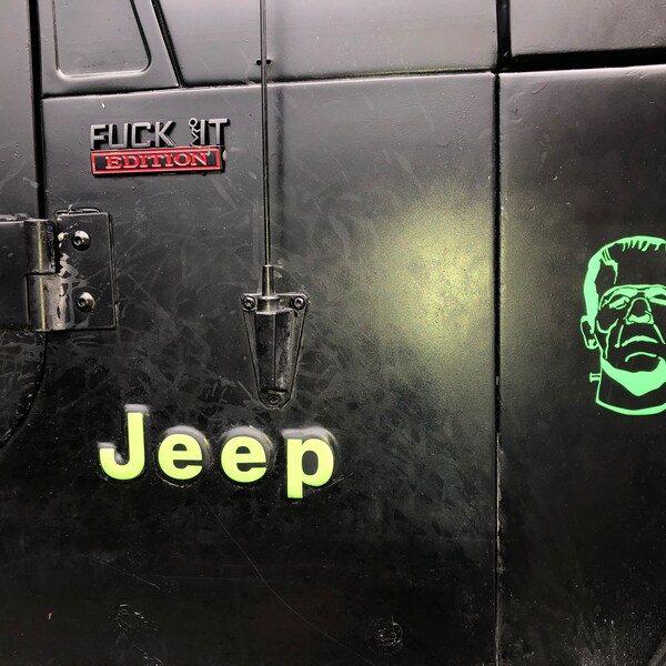 Frankenstein Monster Vinyl Decal - Etsy