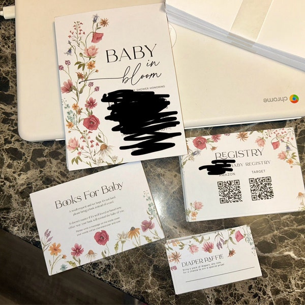 Baby Shower Bundle, Baby in Bloom Bundle, Wildflower Baby Shower With ...