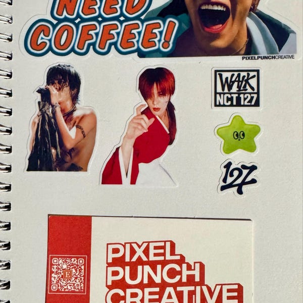 Mark Lee NCT 127 “fighting” Sticker - Etsy