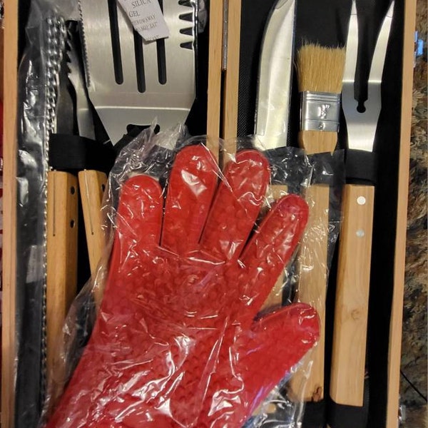 Custom Bbq Set, Grill Set, Bbq Grilling Set, Bbq Set, Tool Set ...