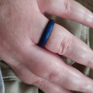 Sky Blue Silicone Ring Women 4mm Womens Light Blue Silicone | Etsy