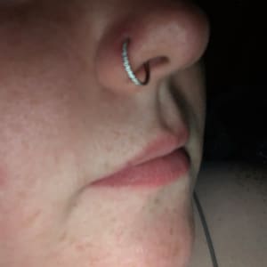 Nose Bone Nose Ring 925 Sterling Silver 2mm Opal Gem 22G. FREE - Etsy