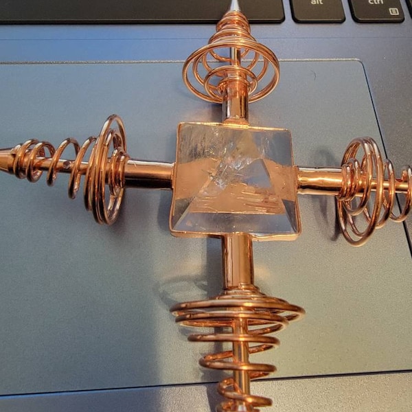 Copper Spiritual Energy Generator With Quartz Pyramid and Conductive ...