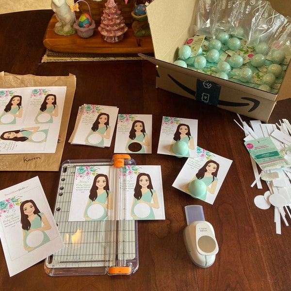 EOS Baby Shower Favors Printable Tags - Personalized Thank You Favors ...