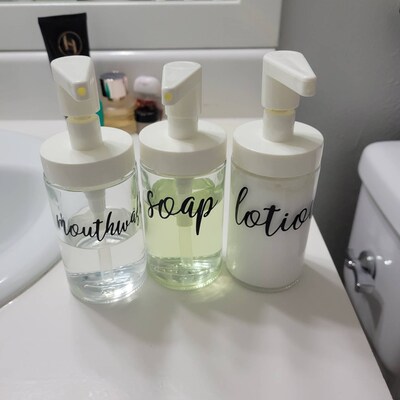 Soap Label Decals / Kitchen Decor / Hand Soap Label / Lotion Label ...