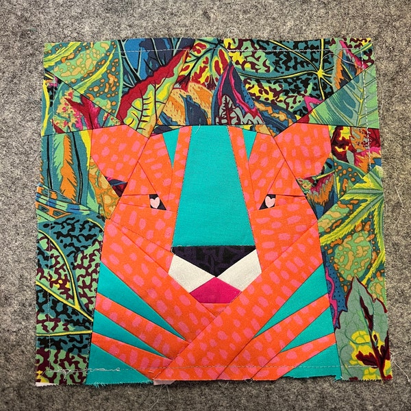 TIGER Block PDF Pattern - Etsy