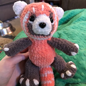 Crochet Red Panda Pattern Amigurumi Red Panda Pattern Panda Diy Toy ...