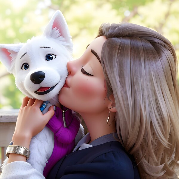 Pixar Style Portrait From Photo, Digital or Printed Custom Portrait ...