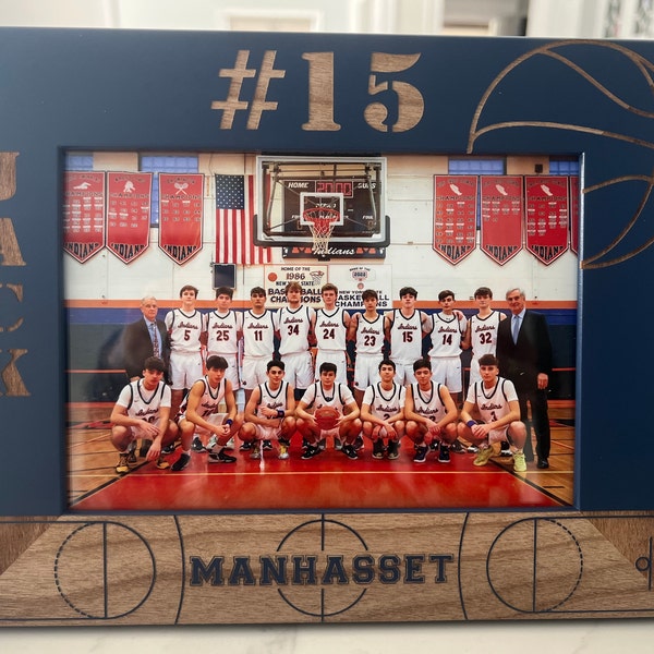 Basketball Picture Frame - Personalized Gift for Basketball Player ...
