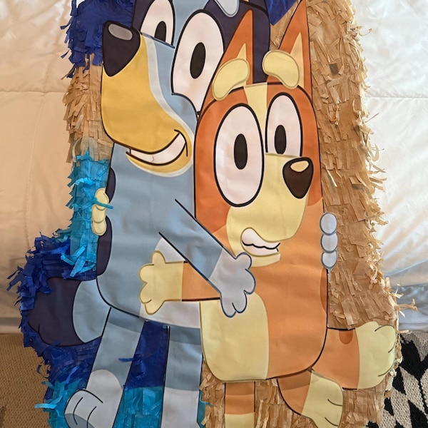 Bluey Pinata! 27”x16”x4” Bluey and Bingo - Etsy