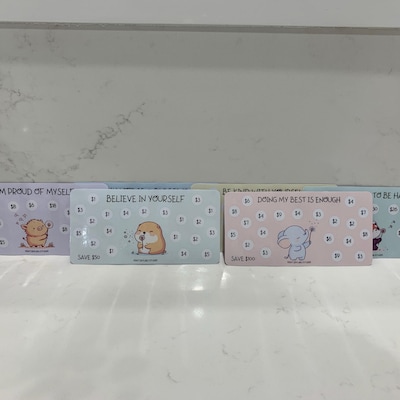 Receipt Saving Challenge Cash Envelope Printable Saving Tracker Cute ...
