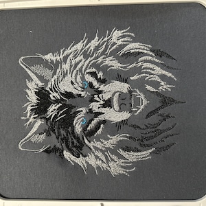 Fierce Tiger Head Embroidery Design Fill Stitch Angry Wild Animal Face ...