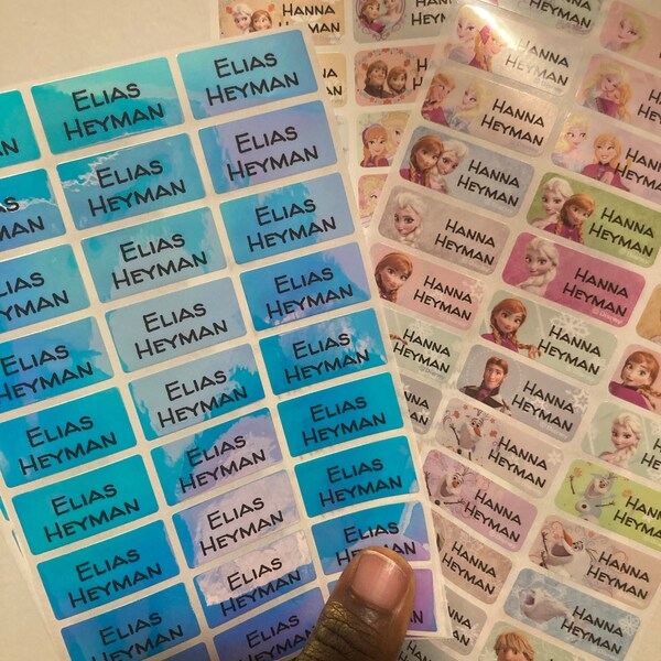 Kids Label Custom Label Sticker Daycare Labels Dishwasher Safe School ...