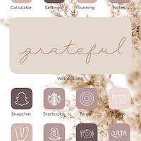 Sage Green Boho Desktop Wallpaper Organizer Includes Folders - Etsy Canada