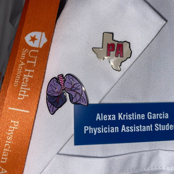 Lungs Enamel Lapel Pin- EP108- Lungs, Asthma, Respiratory, and Anatomy ...
