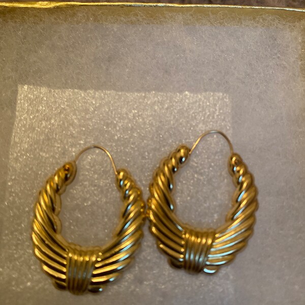 Vintage Pair Floral Bangles Real Gold Filled 1/20 14K / 7 Inch Slip-on ...