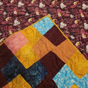 Baby Quilt Pattern Offset Diamonds PDF Quilt Pattern Modern Quilt ...