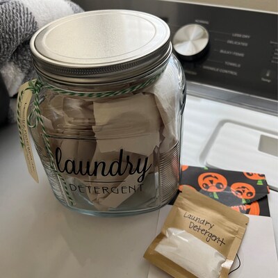 Dryer Ball Storage Jar Laundry Room Decor, Organization and Storage ...