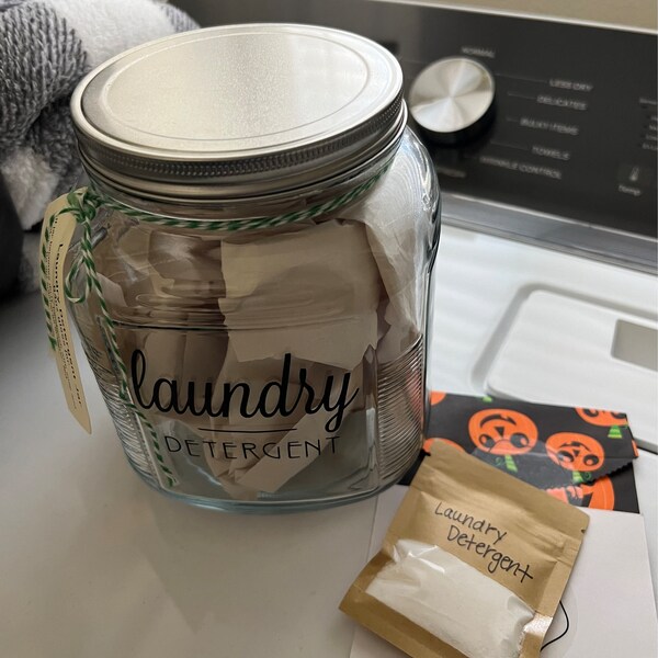 Dryer Ball Storage Jar Laundry Room Decor, Organization and Storage ...