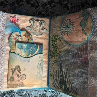 MOWENA MERMAID Themed Full Size Journal Kit INSTANT Download Artymaze ...