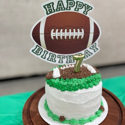 Instant Download Football Cake Topper Printable Football Centerpieces ...