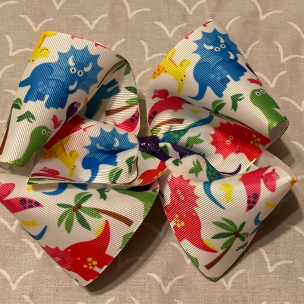 Primary Dinosaur Cheer Grosgrain Tick Toc Ribbon - Etsy