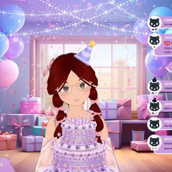 Animated Background, Glowing Birthday Vtuber Background, Vtuber Assets ...