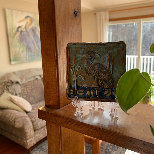 Handmade, Decorative, Artisan, Ceramic, Tile, Depicting Beaver Island ...