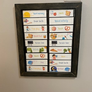 Visual Schedule Toddler Kids Daily Routine Chart Printable Homeschool ...