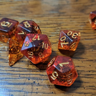 Moonlit Koi Fish Dnd Dice Set for Dungeons and Dragons D20 - Etsy